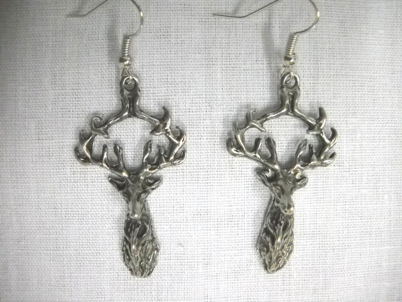 Raised Head ELK BUCK 12 Point Antlers Deer Wildlife Deep Woods Country ...
