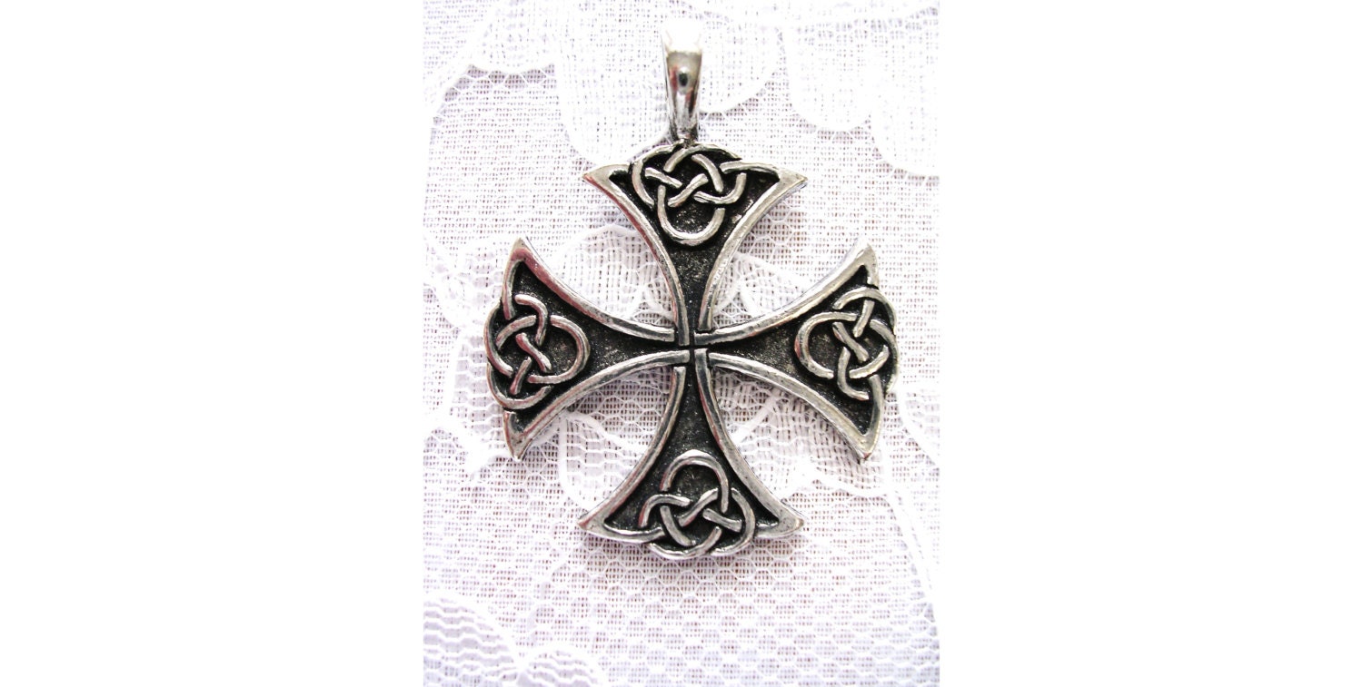 Thick Large Antique Look CELTIC Infinity Scroll KNOT Maltese - Etsy