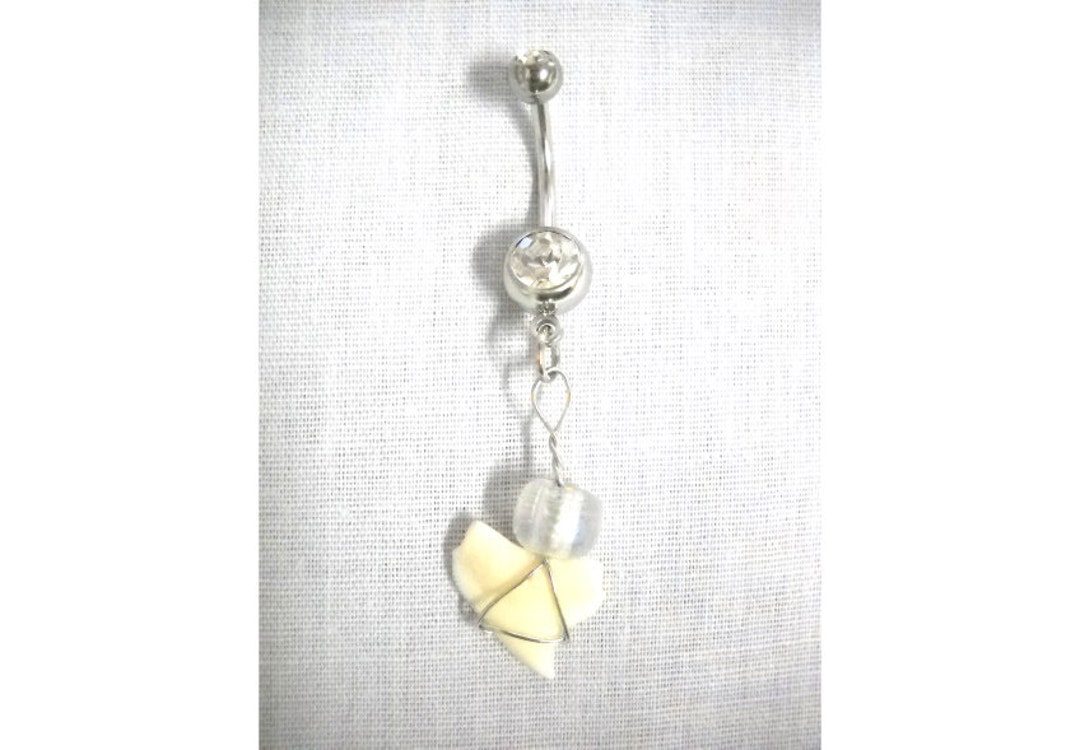Deep Sea Wire Wrapped Predator Real SHARK TOOTH With Glass Bead ...