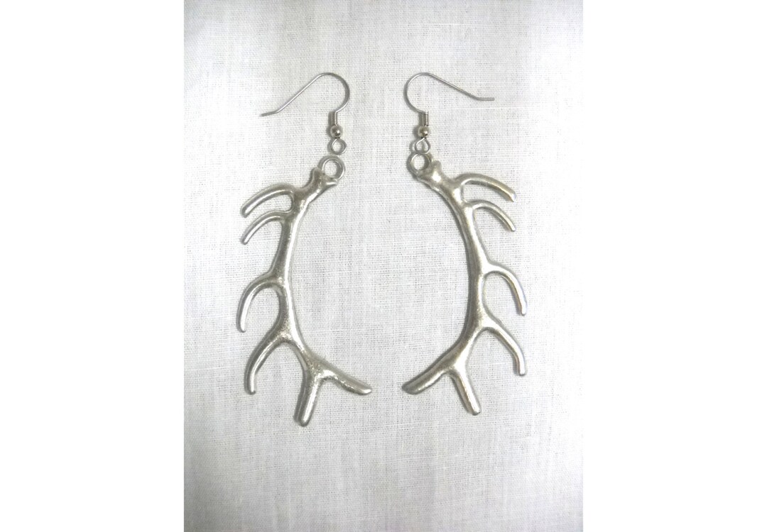 Huge BULL ELK ANTLERS Mountain Mule Elk 12 Point Rack Cast Silver ...