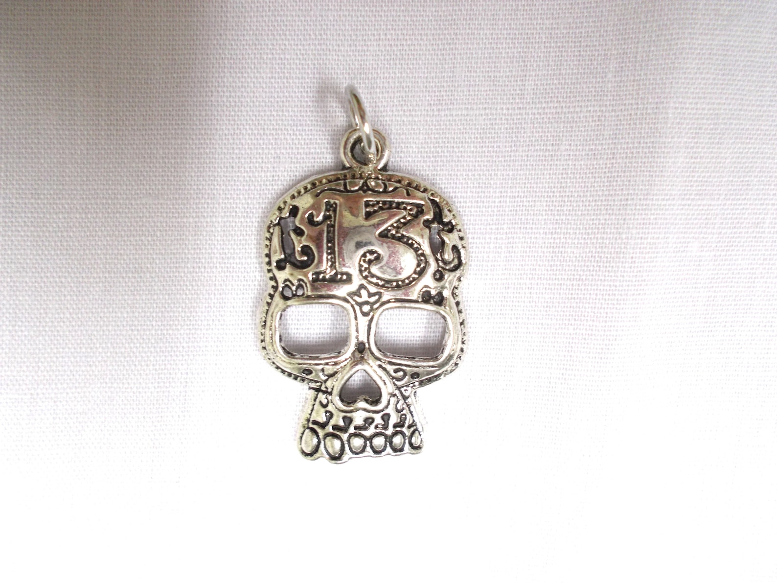 New Gothic Number 13 Human SKULL Day of the Dead Skulls - Etsy