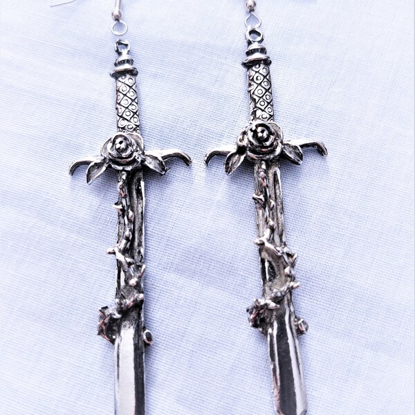 Sword Earrings - Etsy