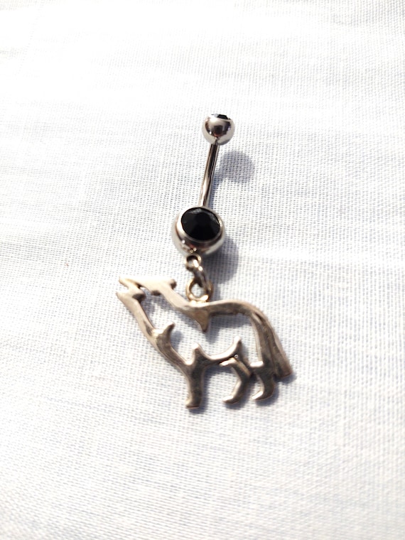 Wolf belly button rings store