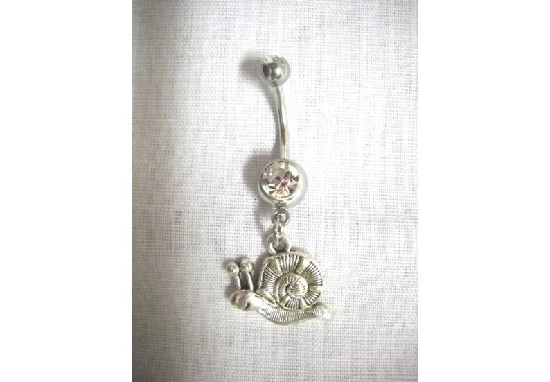 Cute Detailed Garden SNAIL W/ Spiral Shell & Smile Alloy Silver Charm ...