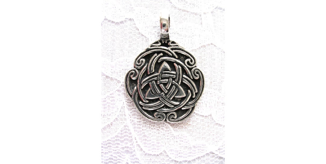 Thick Celtic FOREVER Infinity Knot Double TRI KNOT Solid Hand Cast ...