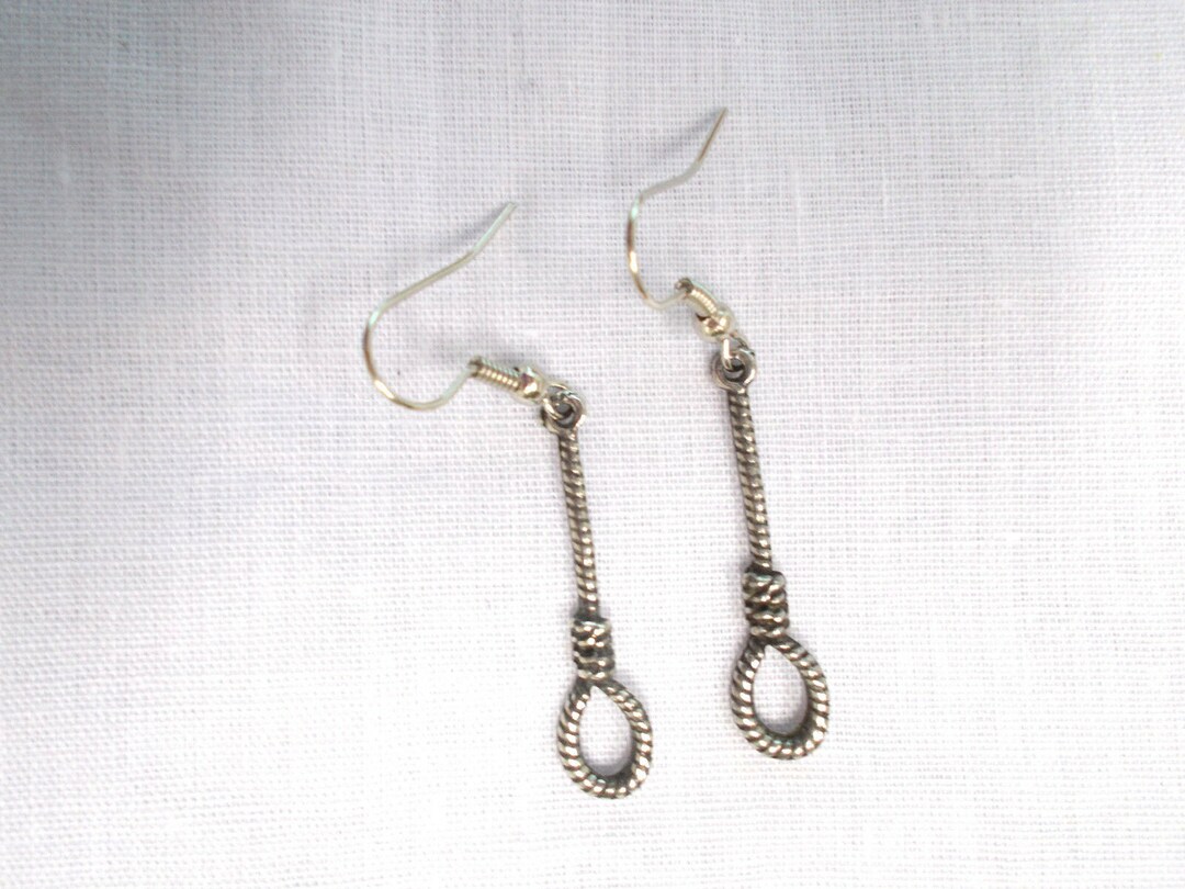Hang Em' High ROPE NOOSE Wild Western Hand Cast Silver Color Pewter ...