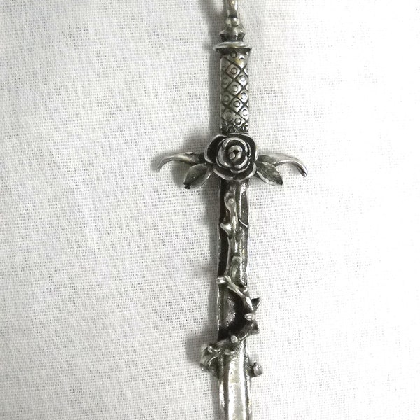 Celtic Rose Sword Pendant - Etsy