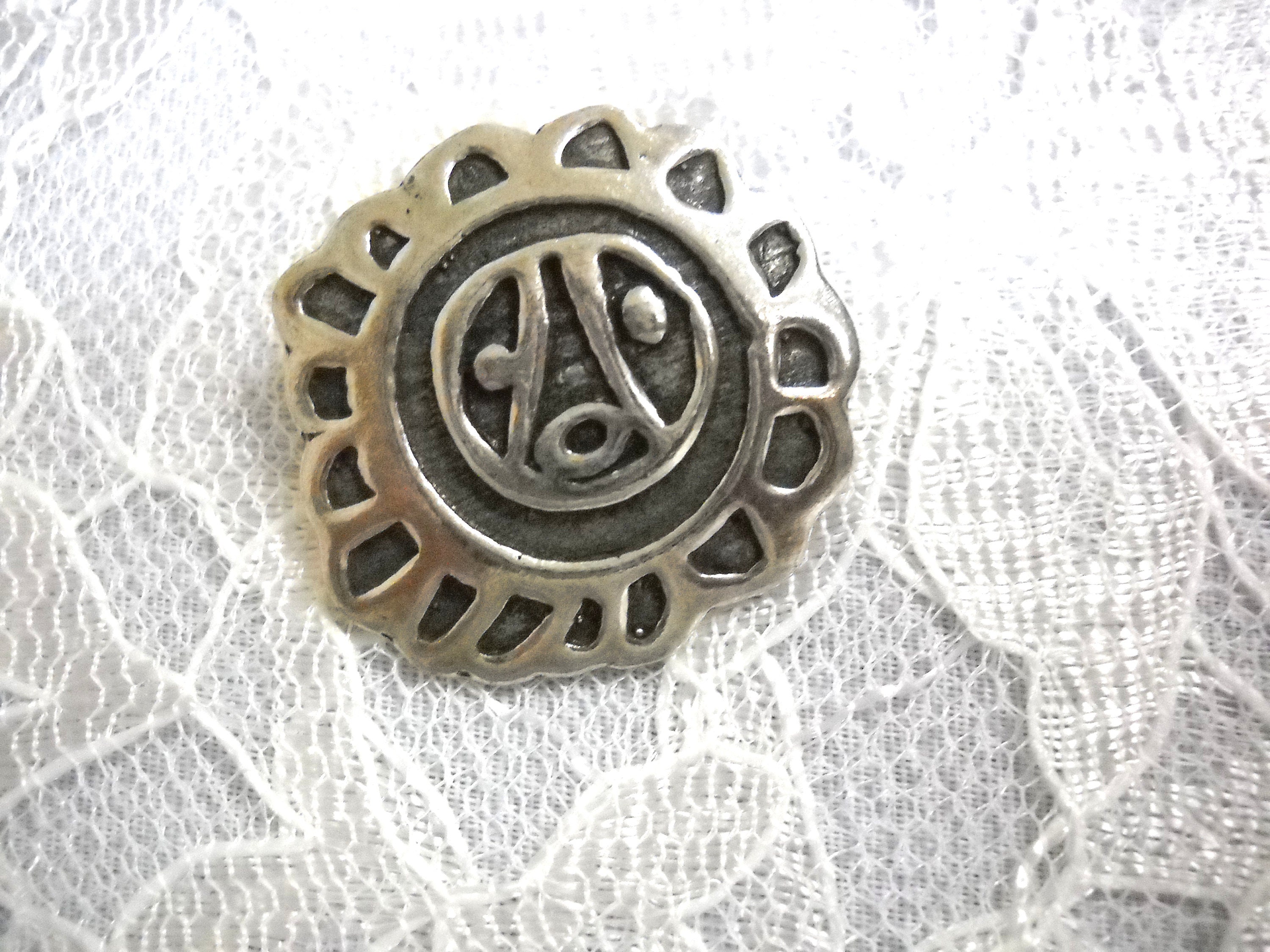 Taino SOL DE UTUADO Puerto Rico Heritage Pewter Pendant on Adjustable ...
