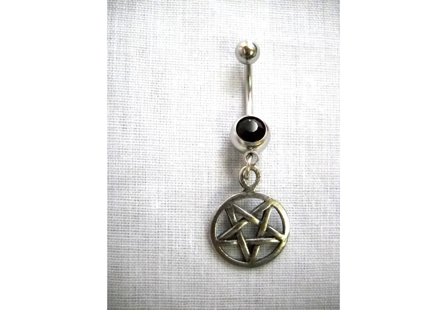 5 Point PENTAGRAM Star Evil Satanic Occult Ritual Charm Hand Cast ...