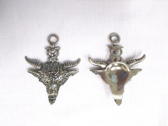 Occult BAPHOMET Goat Head Unholy Satanic Pentagram Devil - Etsy