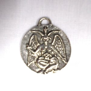 Unholy Satanic Occult BAPHOMET Laveyan Devil Worship Evil Pewter ...