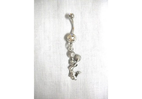 Clear belly button retainer cheerleading store