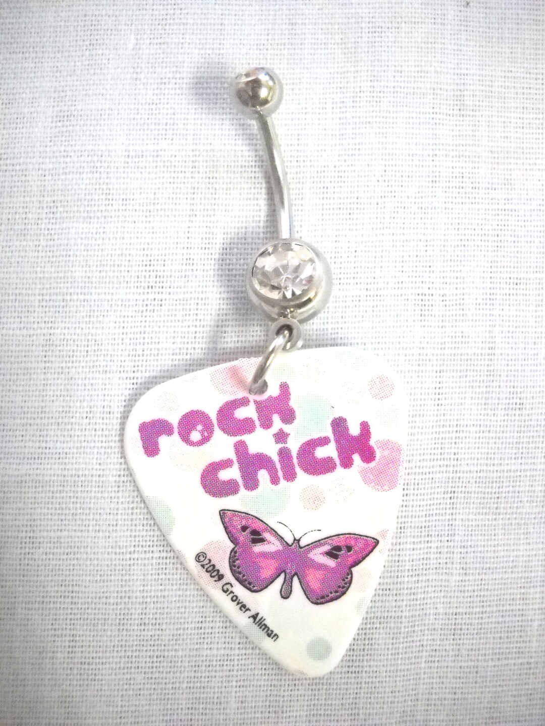 Cool Rock Chick Text With Pink & Purple BUTTERFLY Printed - Etsy UK