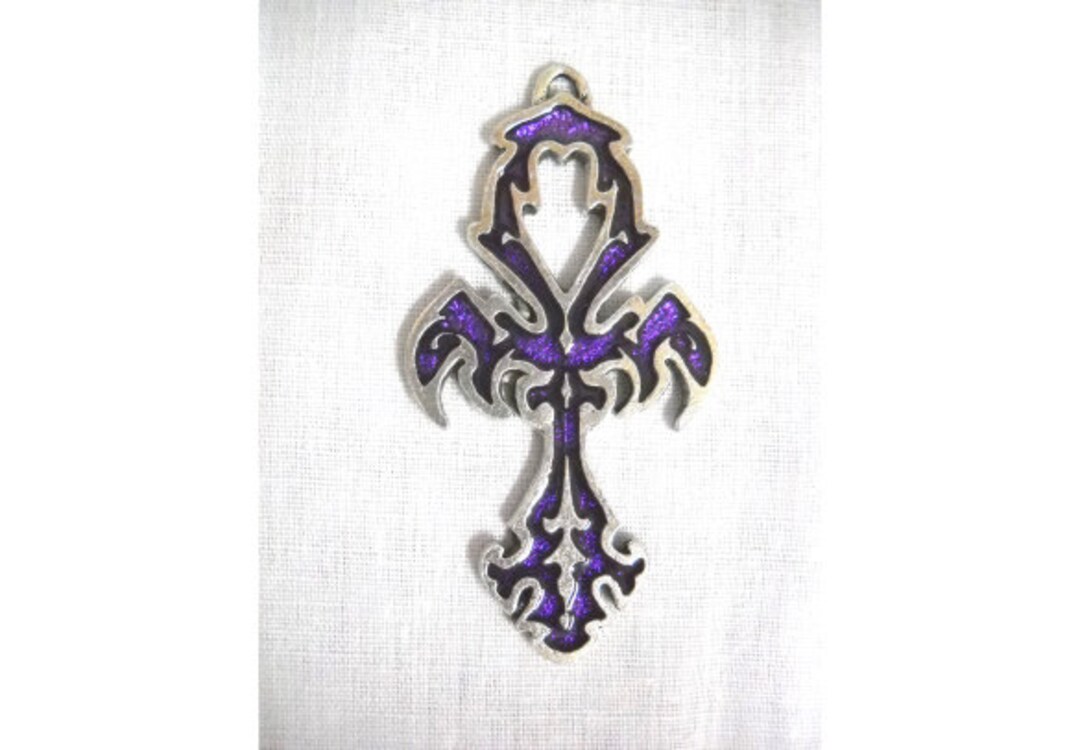 Tau Cross Egyptian ANKH With PURPLE Inlay Eternal Infinite Life ...