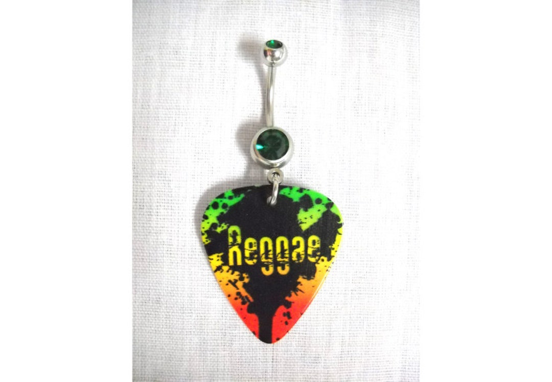 Yah Mon REGGAE MUSIC Splash Rasta Colors Printed Guitar Pick on ...