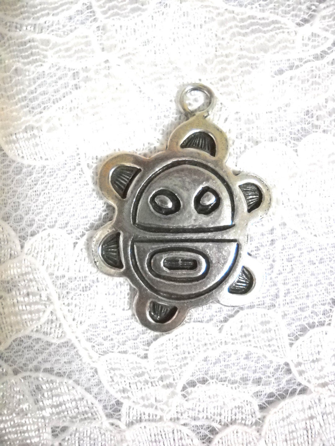 Taino Indian Petroglyph Sun God Puerto Rico SOL DE JAYUYA Pewter ...