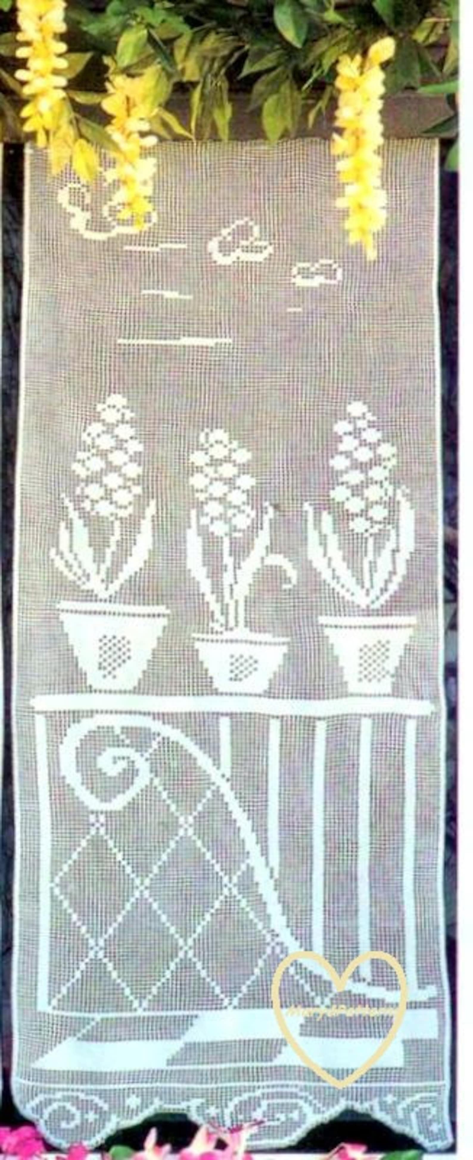 PDF Crochet Pattern Curtains-tend Crochet Tend Home Decor Vintage ...