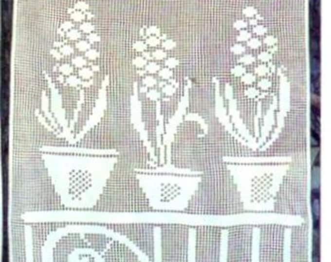 PDF Crochet Pattern Curtains-tend - Crochet Tend- Home Decor - Vintage ...