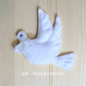 Doves Patterns Easter Doves Spring Dove Rag Doves Felt Puppets Easter ...