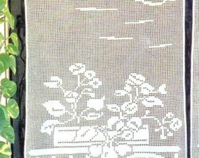 PDF Crochet Pattern Curtains-tend Crochet Tend Home Decor Vintage ...