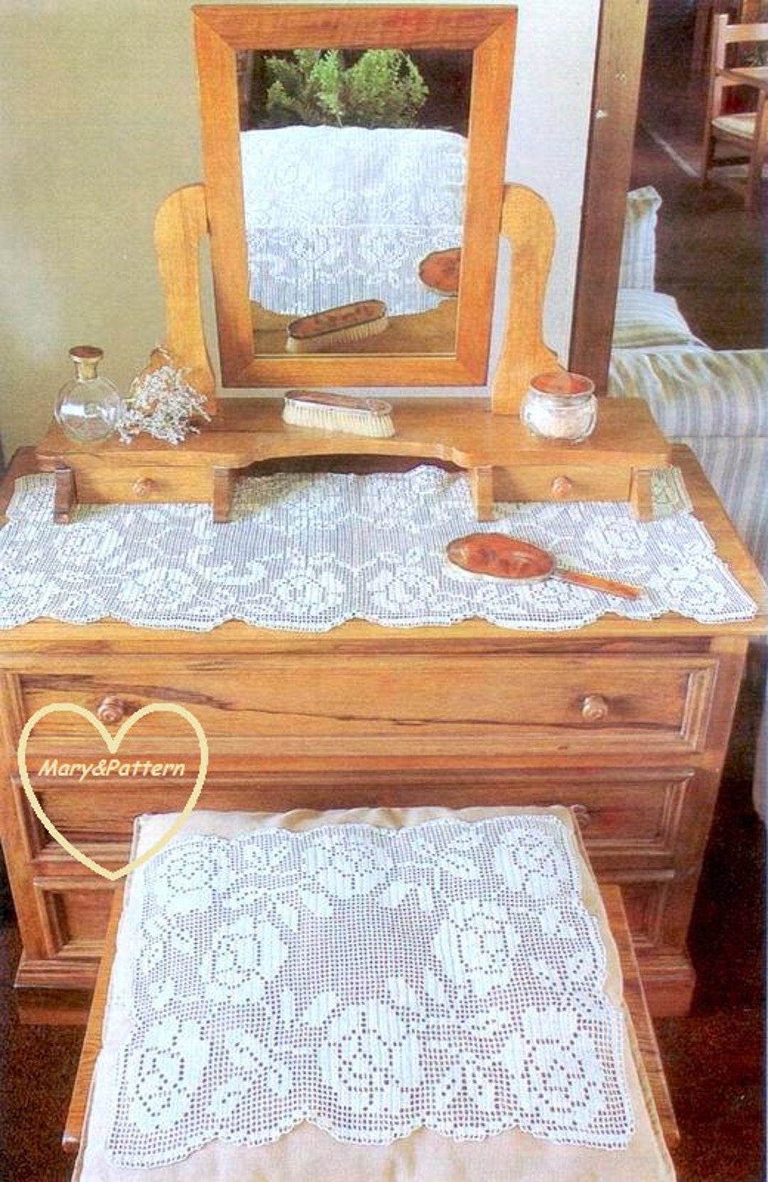 PDF Crochet Pattern Table Runner -crochet Doily Set - Home Decor ...