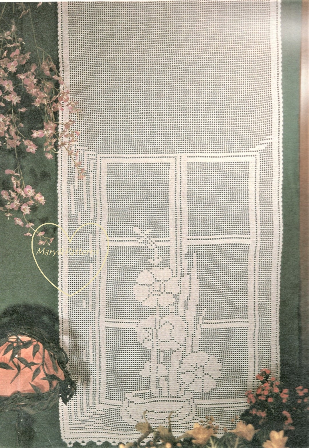 PDF Crochet Pattern Curtains-tend - Crochet Tend- Home Decor - Vintage ...