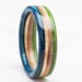 Wooden Ring - Skateboard Ring - Waterproof - Skate Ring - Blue - Wood ...