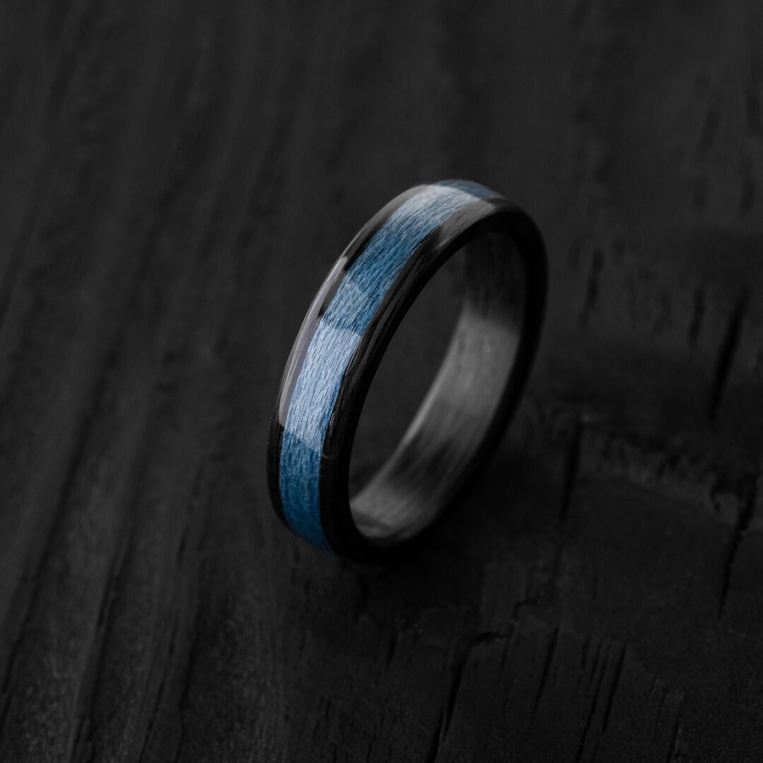 Recycled Skateboards Wooden Ring, Wedding Ring Waterproof, Ocean Ring ...