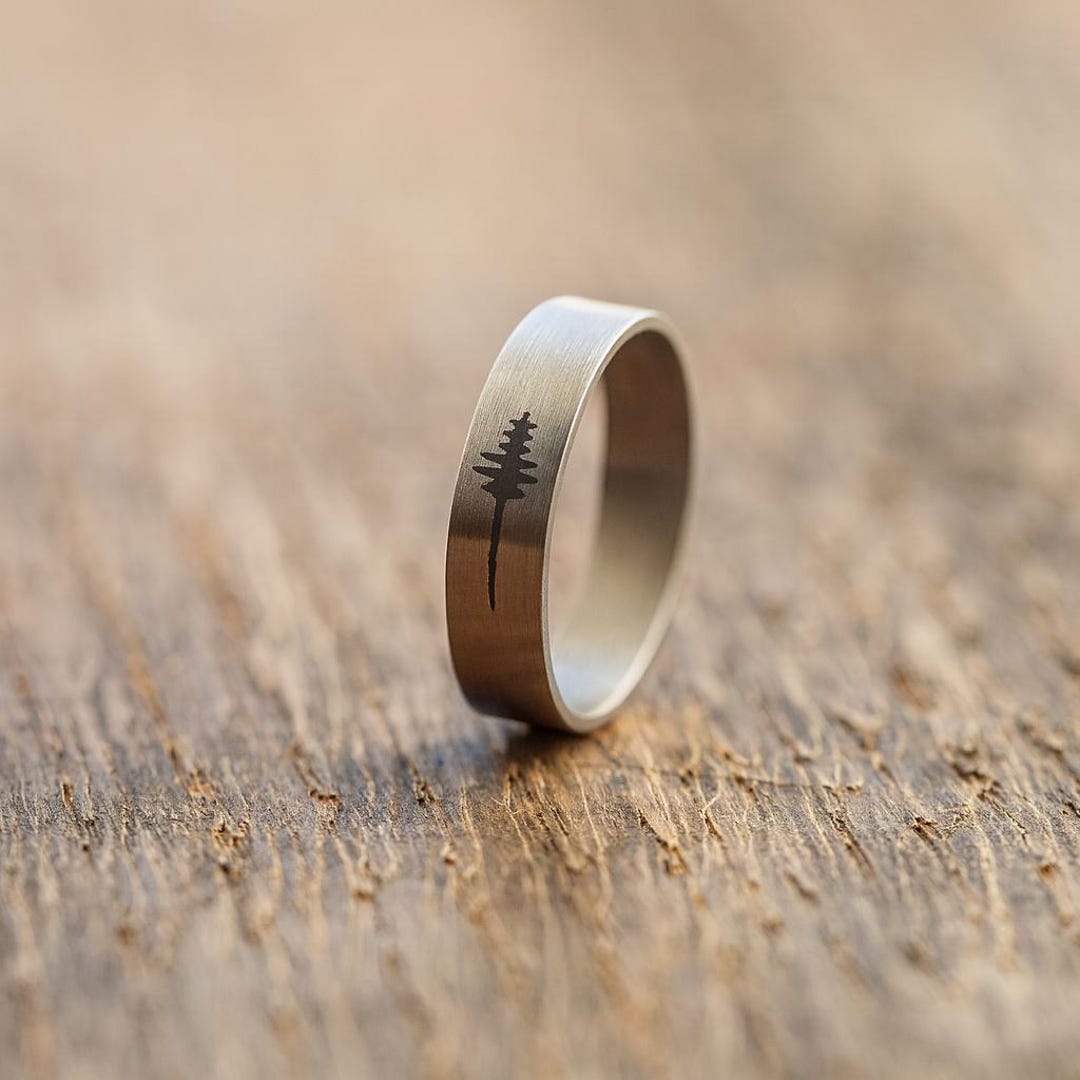 Custom Soundwave Ring • Personalized Voice Message Ring • Engraved ...