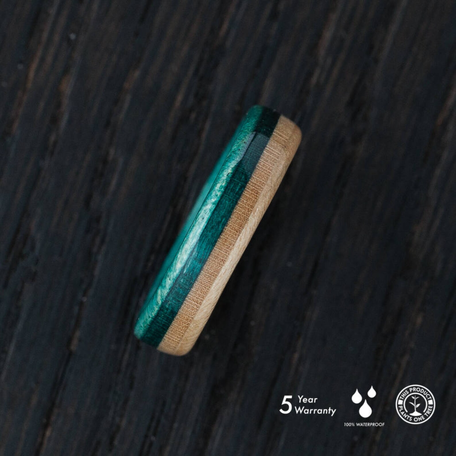 Skateboard Ring - Wooden Ring - Wooden Bands - Wood Ring - Wooden ...