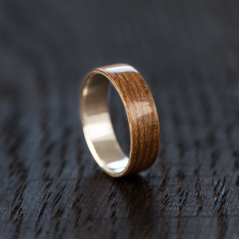 Silver Wooden Skateboard Ring - Bentwood Ring - Skateboard Ring - Gift ...