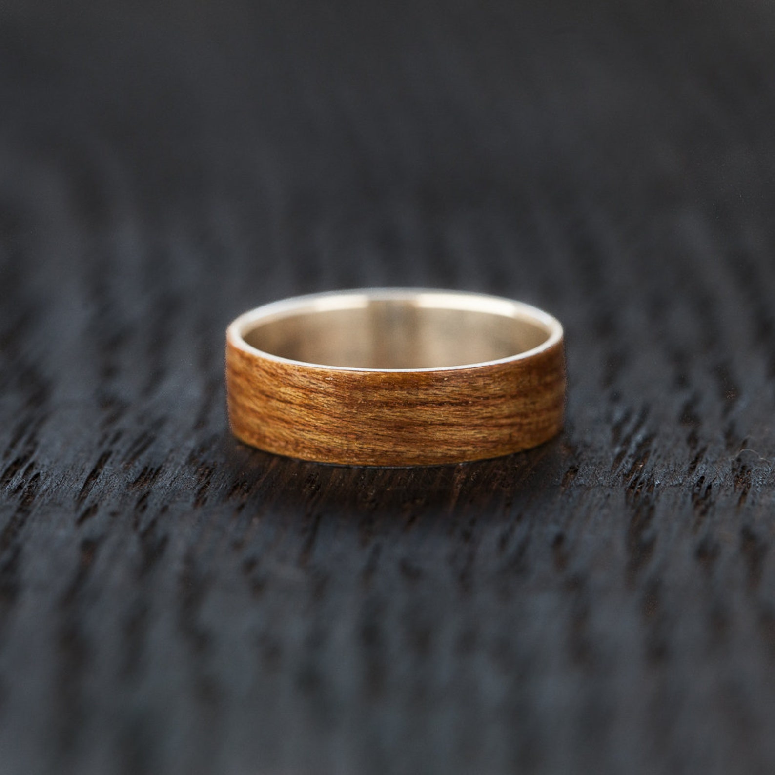Silver Wooden Skateboard Ring - Bentwood Ring - Skateboard Ring - Gift ...
