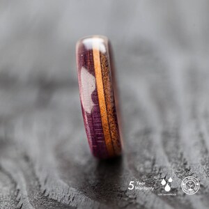 Purple Wooden Ring - Skateboard Ring - Skateboard - Gift - Recycled ...