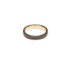 Minimalist 14k Gold Ring Black Ring Waterproof Recycled Skateboards ...