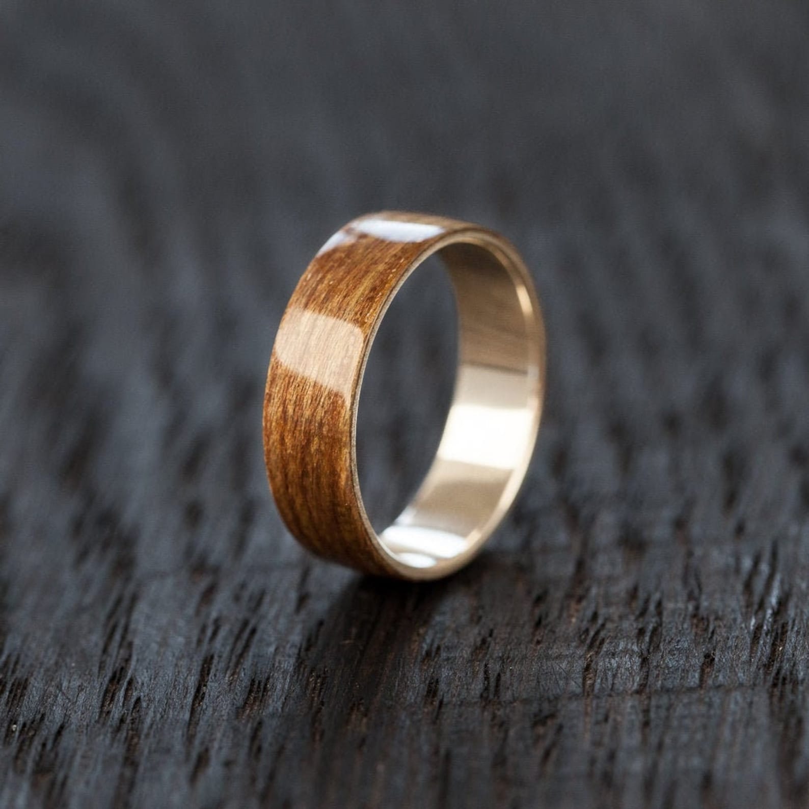 Silver Wooden Skateboard Ring - Bentwood Ring - Skateboard Ring - Gift ...