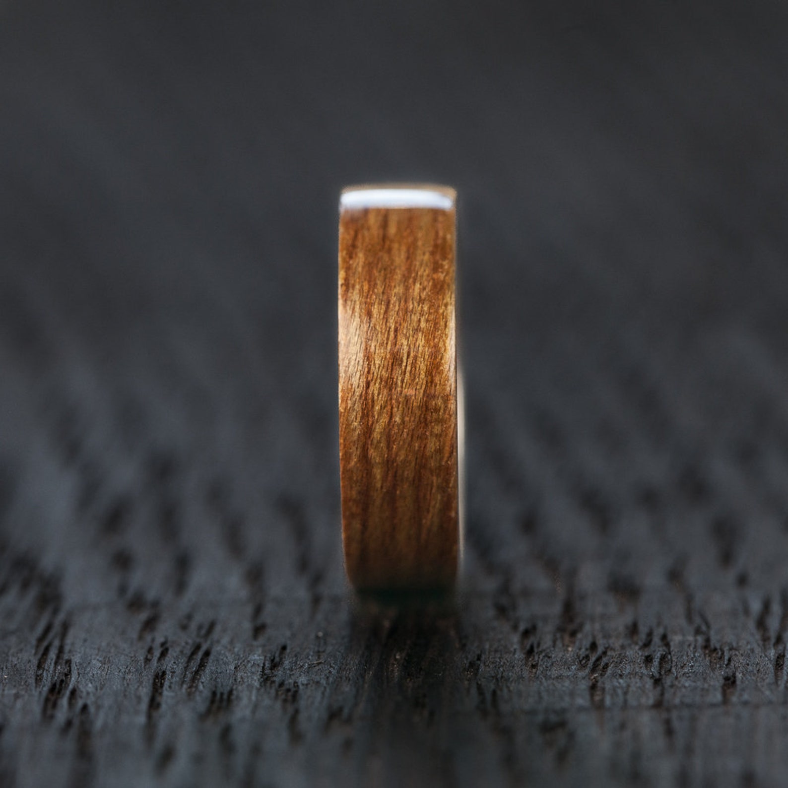 Silver Wooden Skateboard Ring - Bentwood Ring - Skateboard Ring - Gift ...