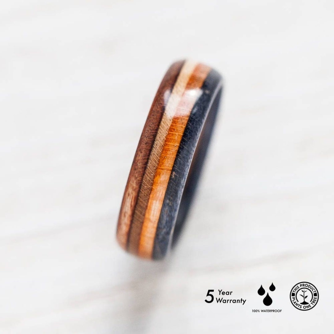 Wooden Ring - Skateboard Ring - Gift - Boardthing - Waterproof ...