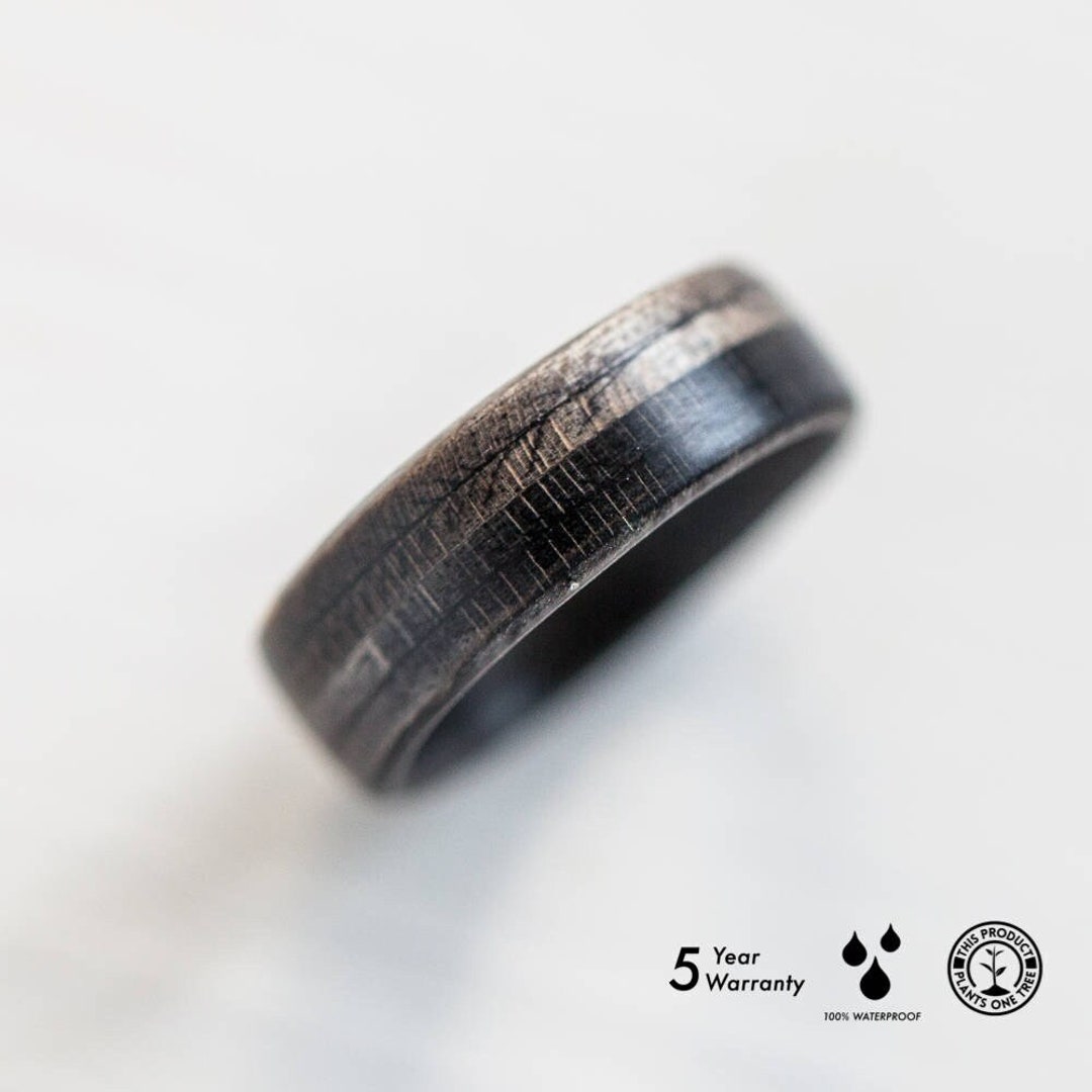 Skateboard Ring Recycled - Wooden Ring - Wedding Ring - Recycled Ring ...