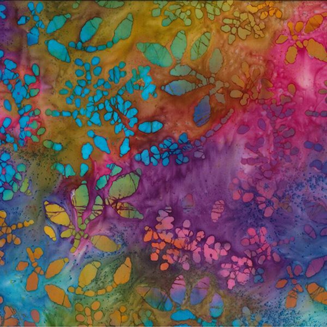 Batik Fabric, Purple Batik, Pink Batik, Blue Batik, Orange Batik ...