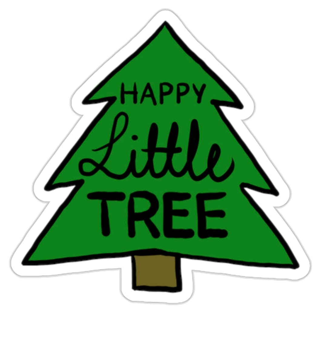Happy Little Tree Bob Ross Sticker - Etsy