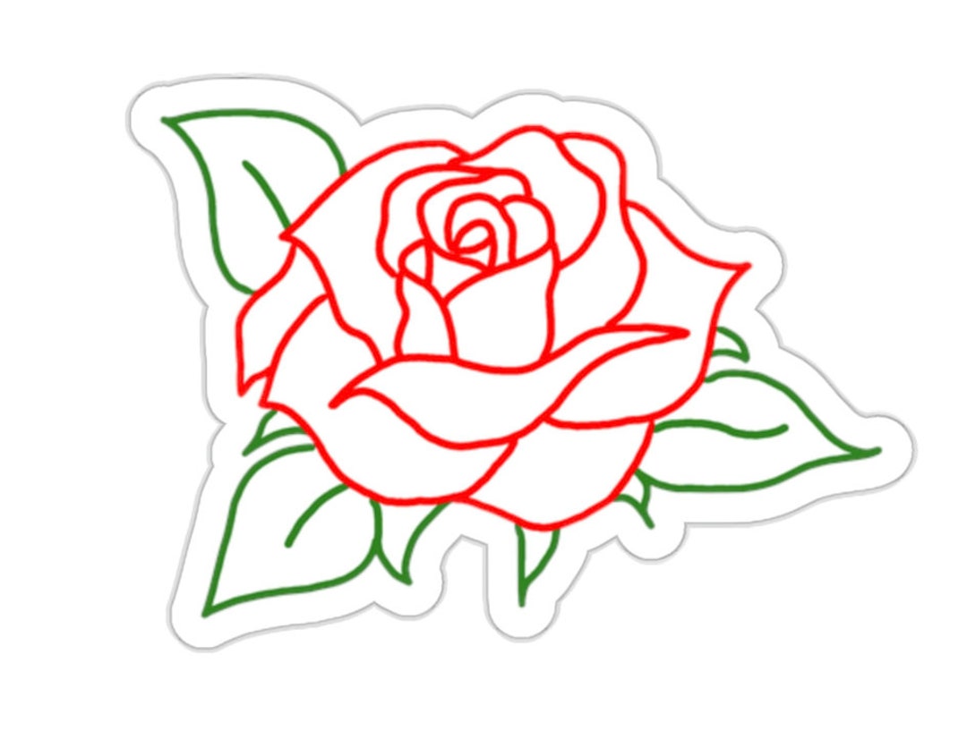 Rose Sticker - Etsy