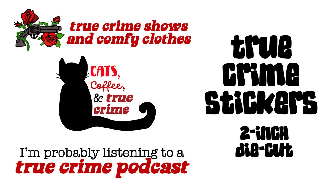 True Crime Stickers - Etsy