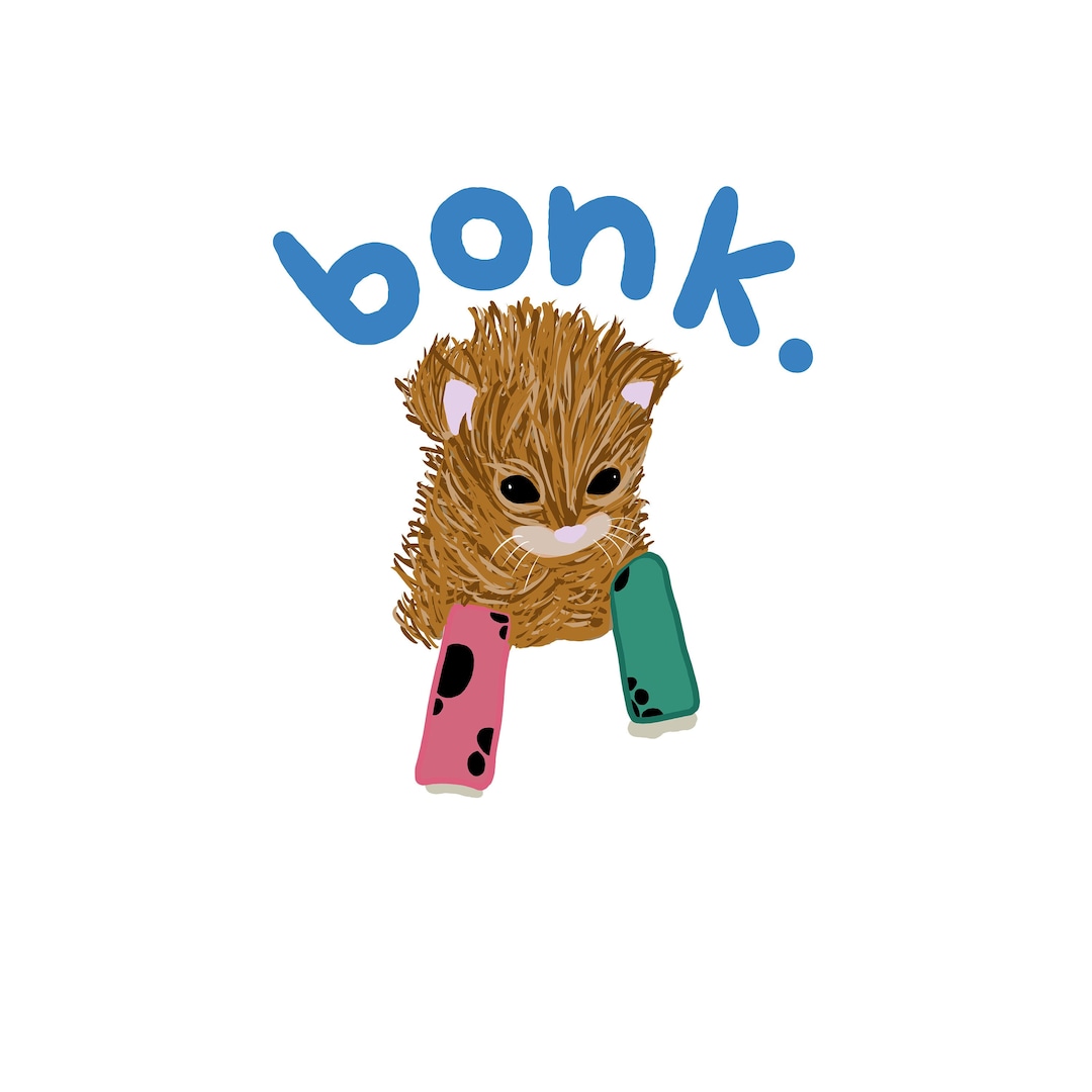 Tater Tot Cat Bonk Sticker - Etsy