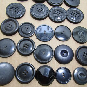 Lot of 27 Vintage Black Buttons Assorted Sizes and Materials - Etsy