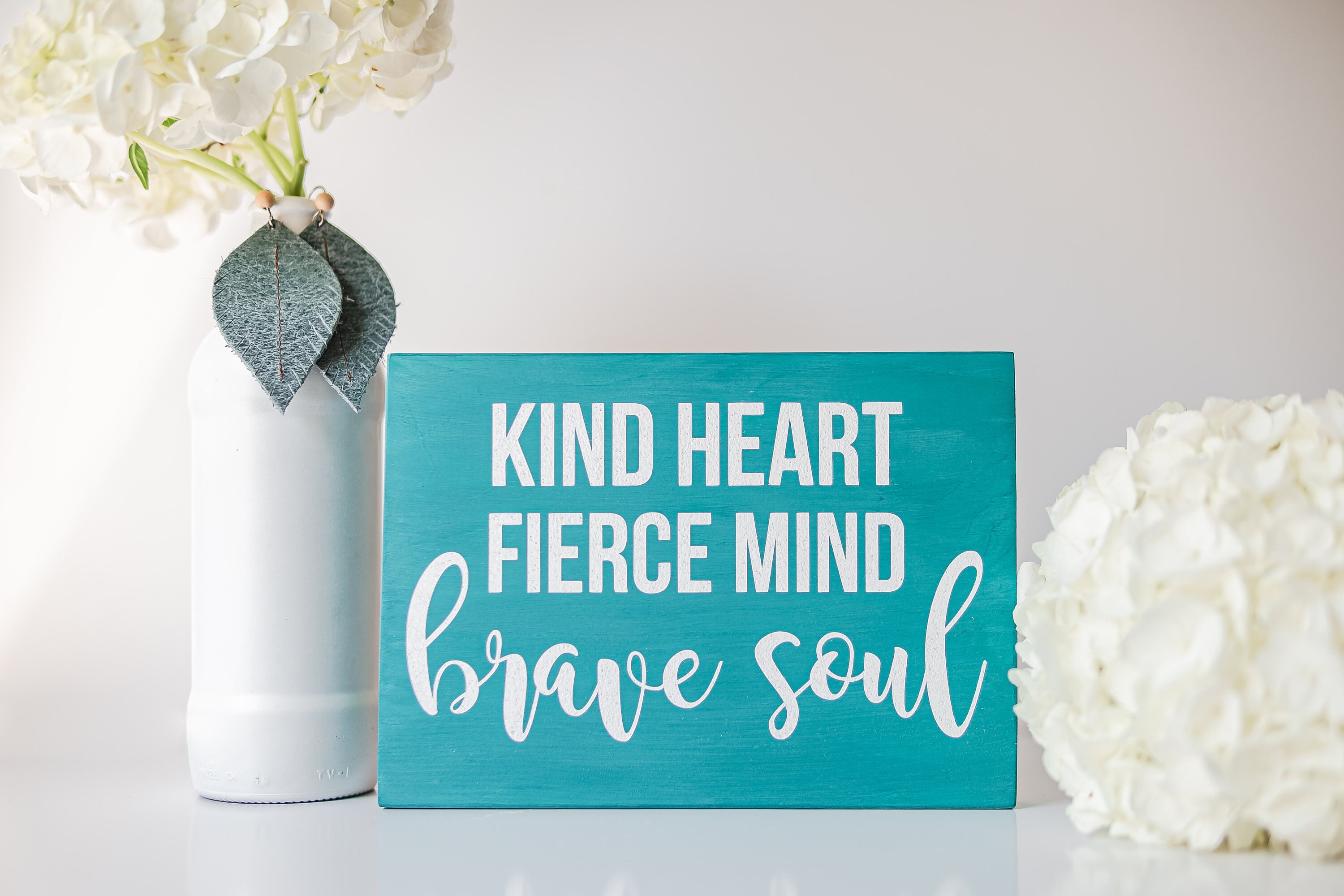 Kind Heart Fierce Mind Brave Soul Sign Girls Room Decor | Etsy