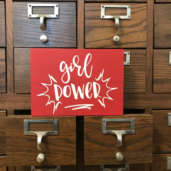Girl Power Sign Empowering Girls Home Decor Brave Girl | Etsy