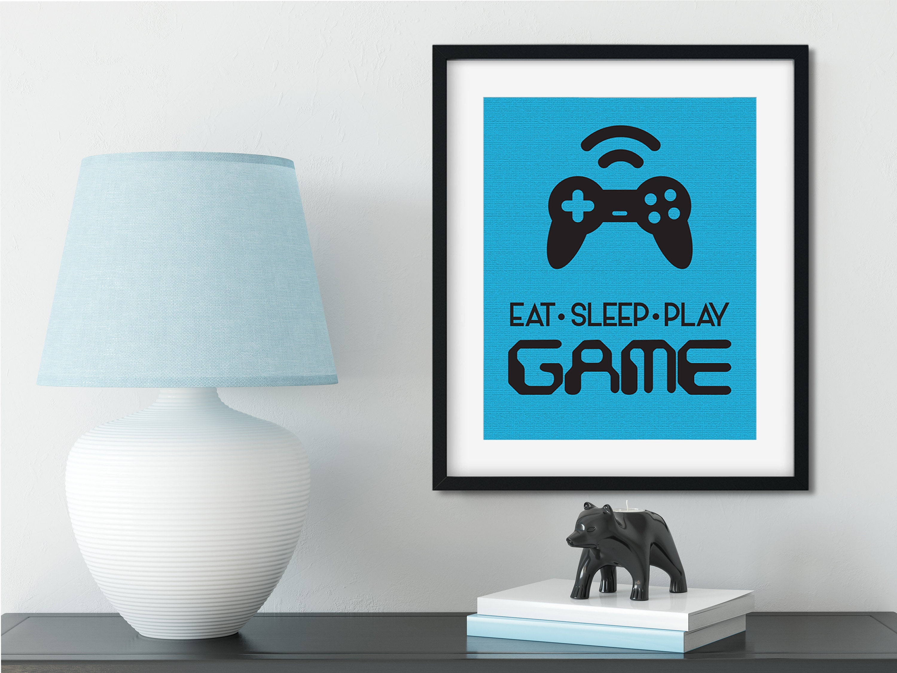 Eat Sleep Play Game Gamer Room Print Game Room Decor - Etsy.de