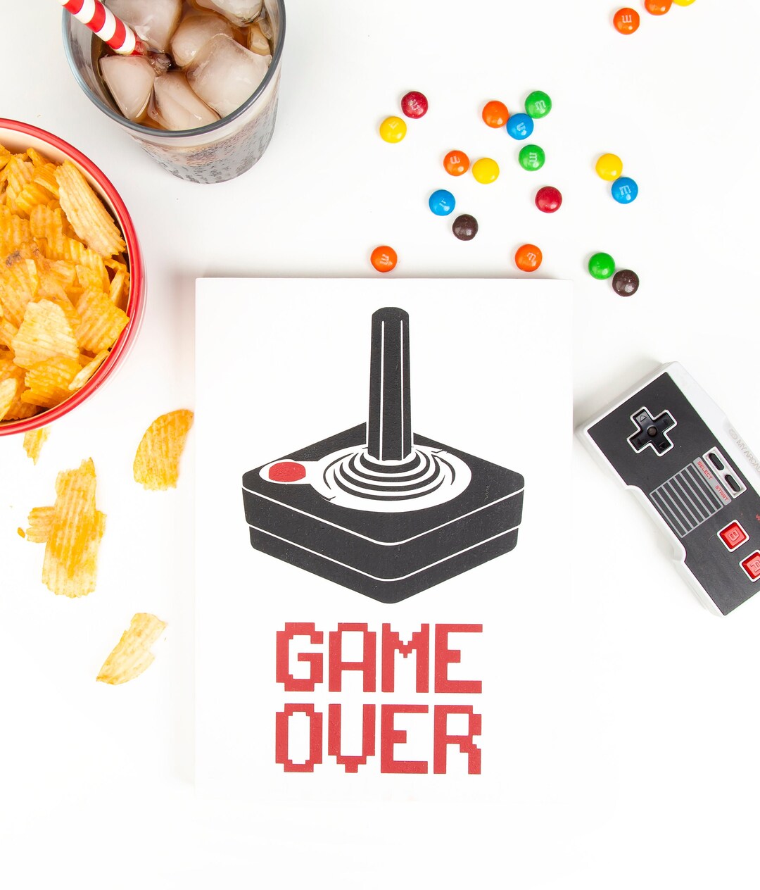 Gamer Sign - Game Over - Retro Video Game Home Decor - Video Game Art ...