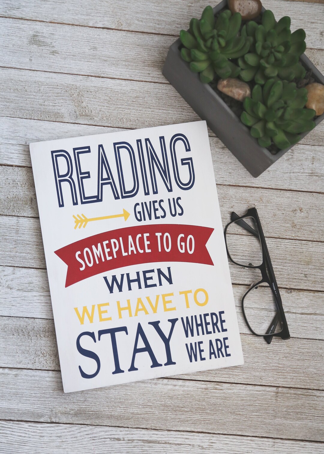 Reading Home Decor Reading Travel Quote Book Lover Home Decor Literary ...