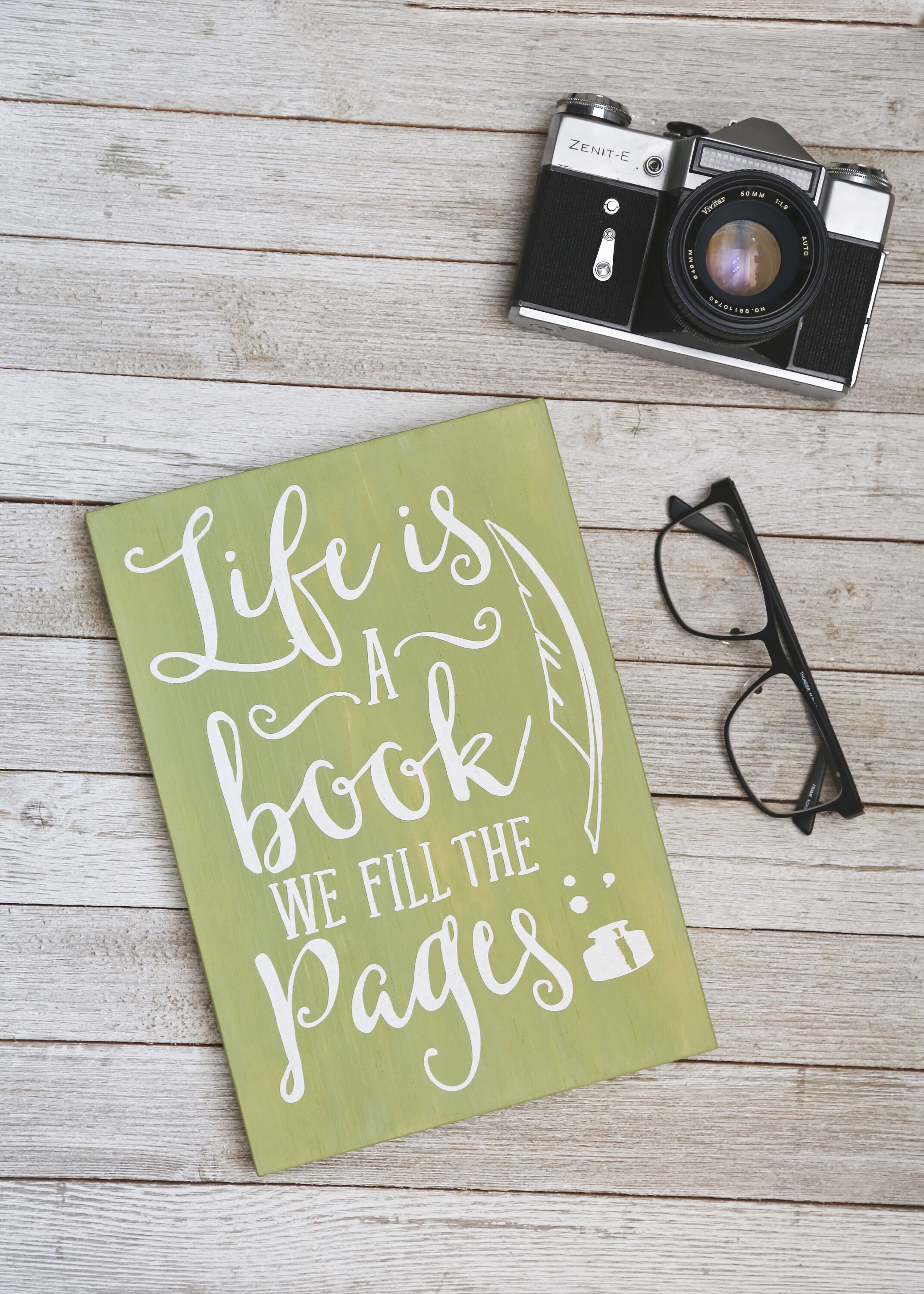 Reading Home Decor Life is a Book We Fill the Pages Sign | Etsy